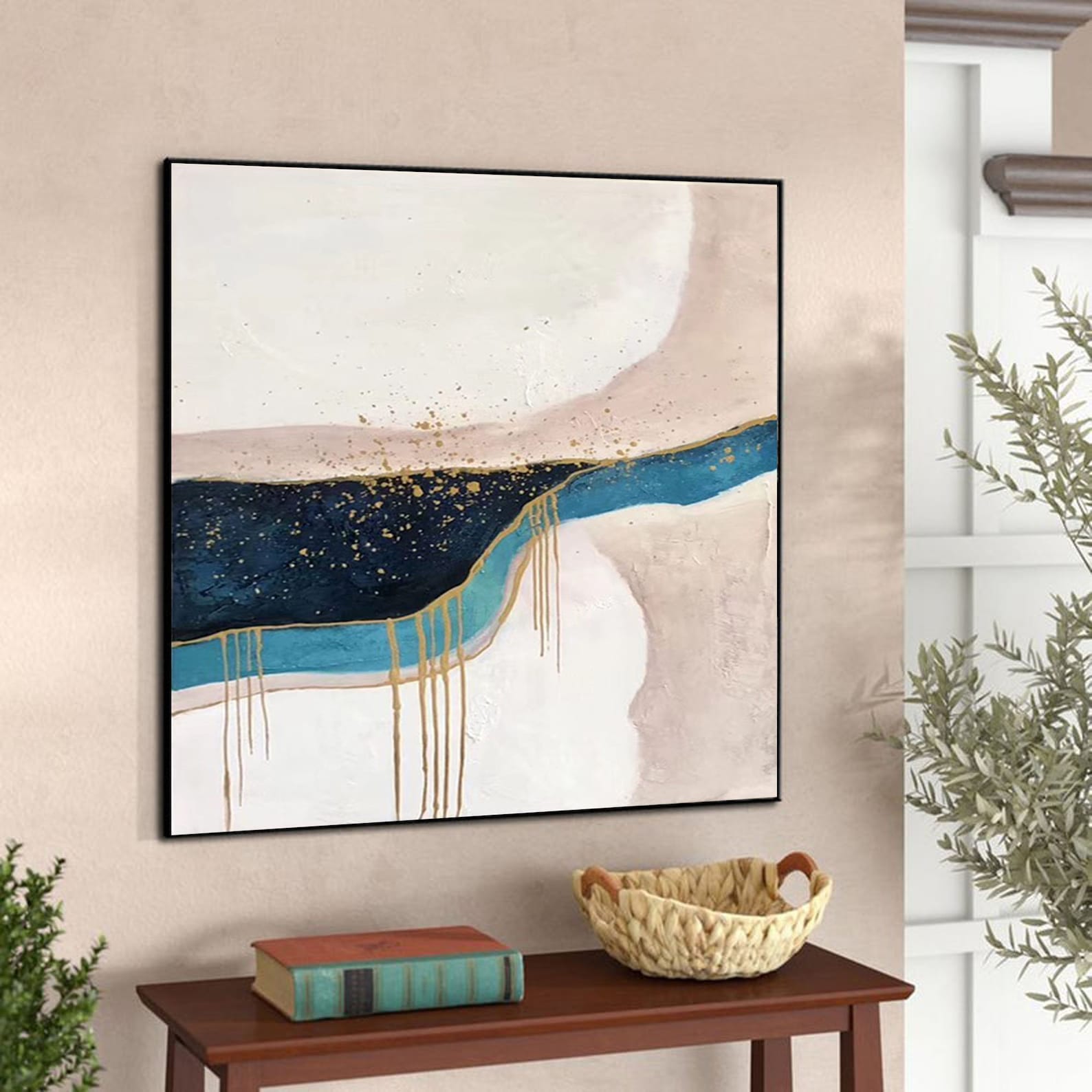 Large Abstract Painting Original Framed Wall Art Abstract | Etsy