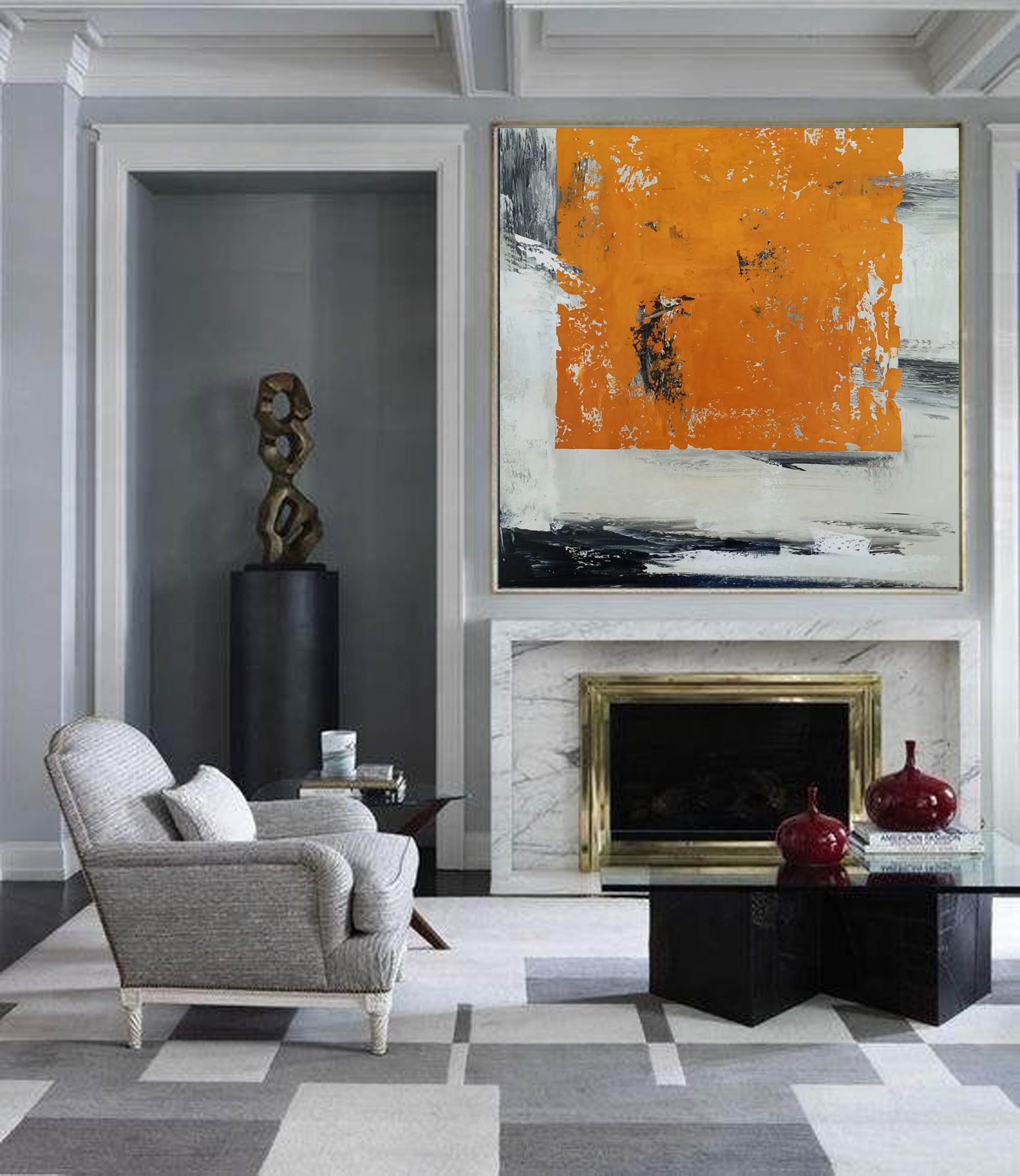 Original Oil Paintings on Canvas, Abstract Canvas Art, Large Canvas ...