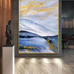 Large Abstract Painting Landscape, Modern Abstract Art Painting, Large ...