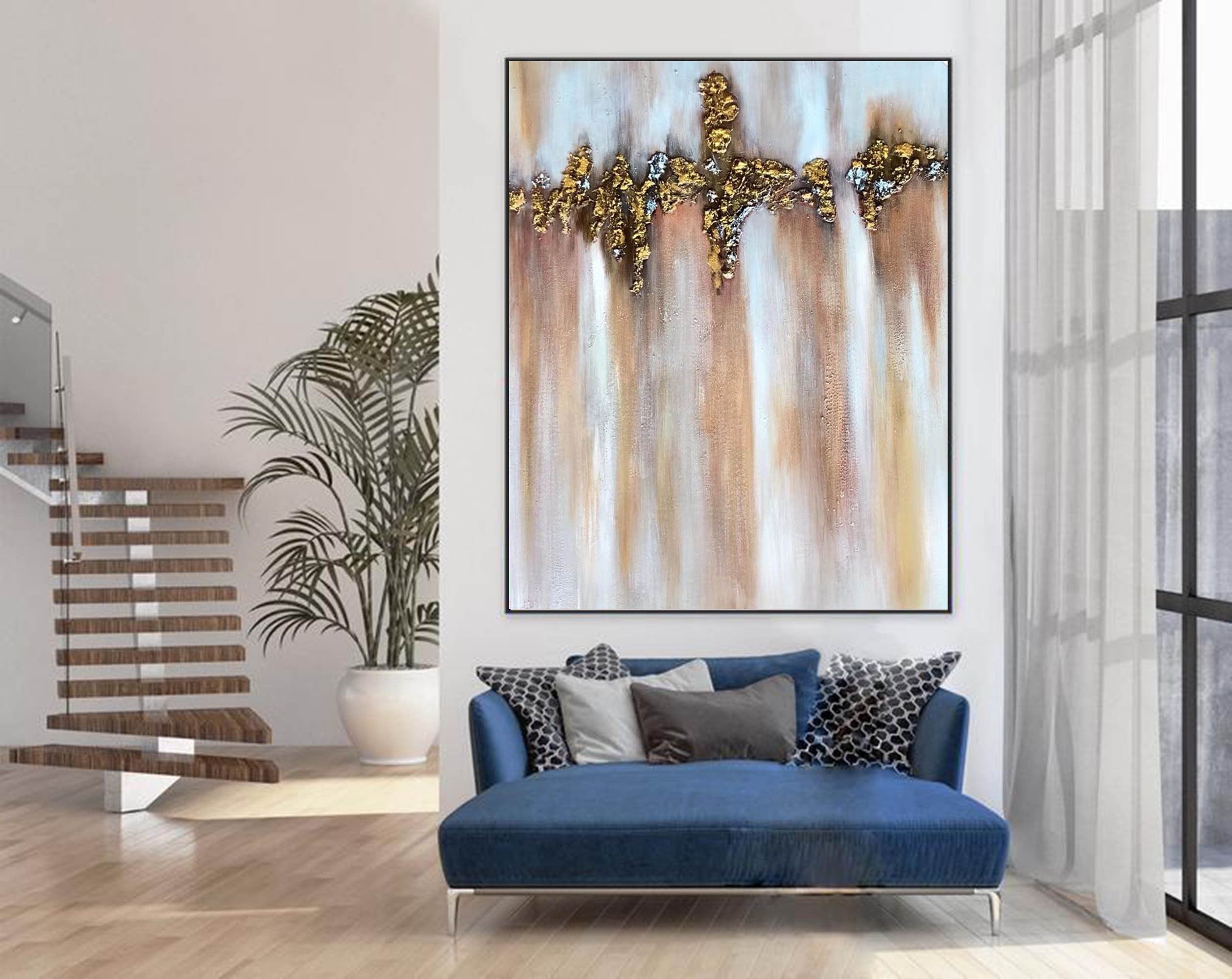 Large abstract painting original abstract canvas art | Etsy