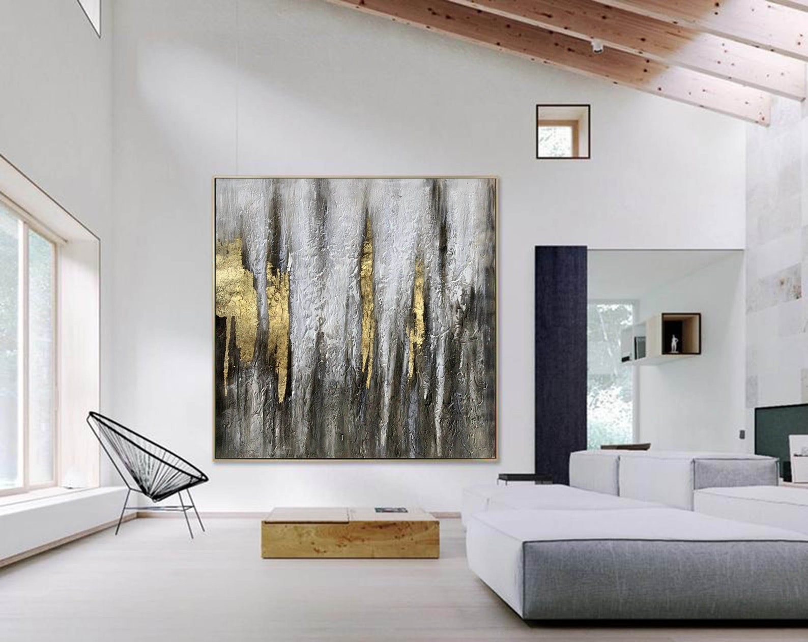 Large abstract acrylic painting original extra large wall art | Etsy