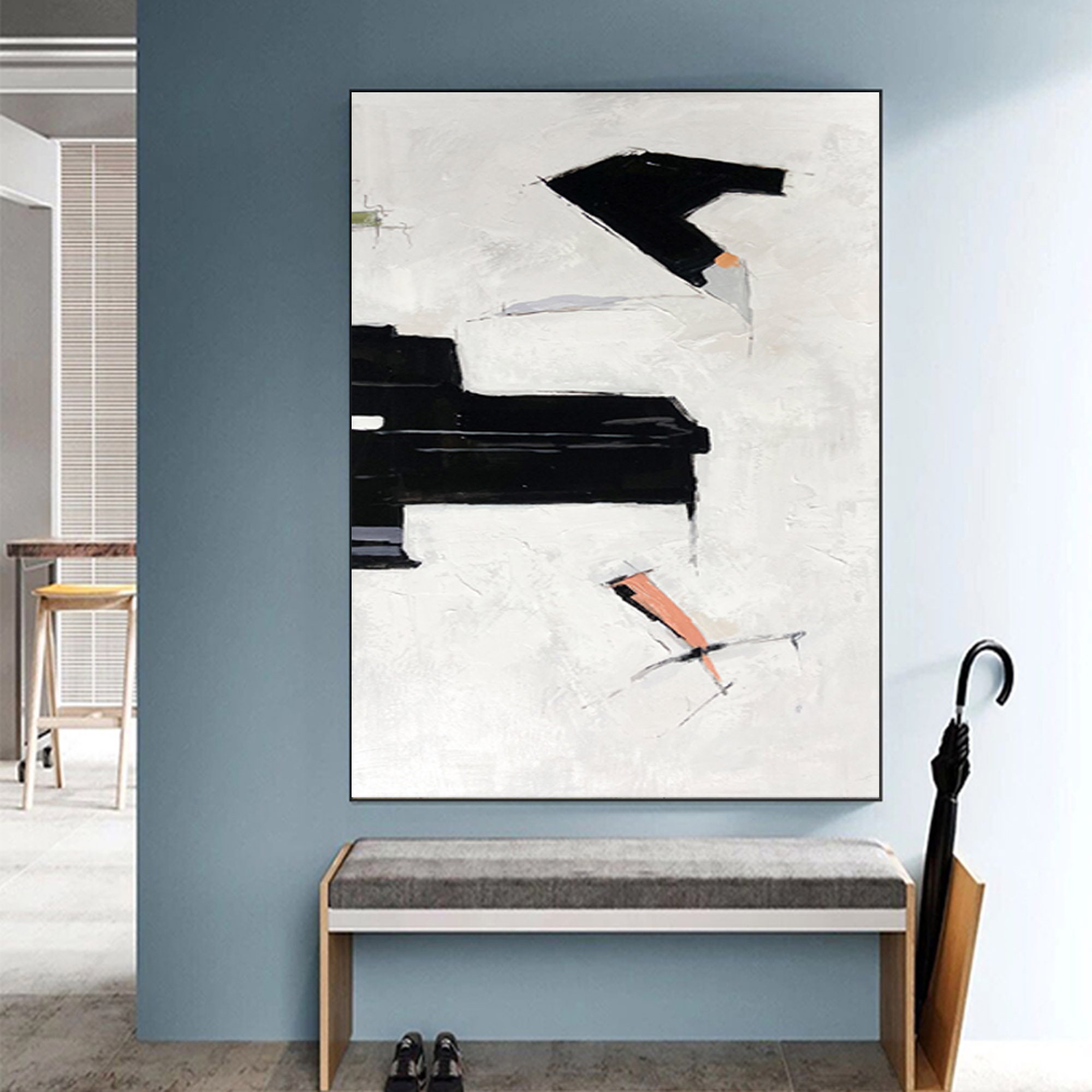 Modern Abstract Painting Canvas Large Abstract Wall Art | Etsy