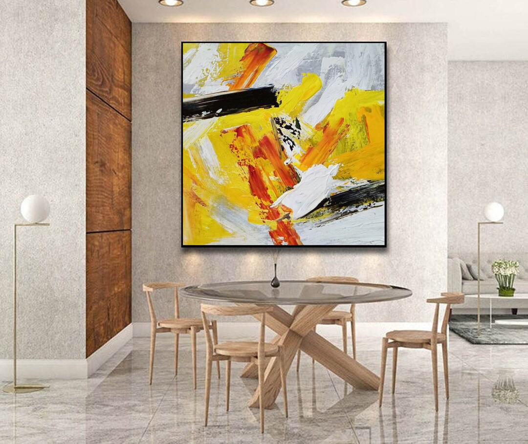 Modern Abstract Canvas Art, Extra Large Canvas Art, Oversized Wall Art ...
