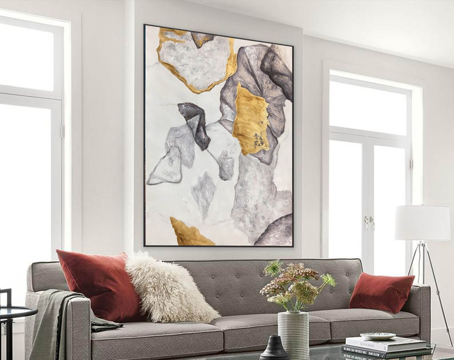 Large Abstract Wall Art Modern Abstract Painting Large - Etsy