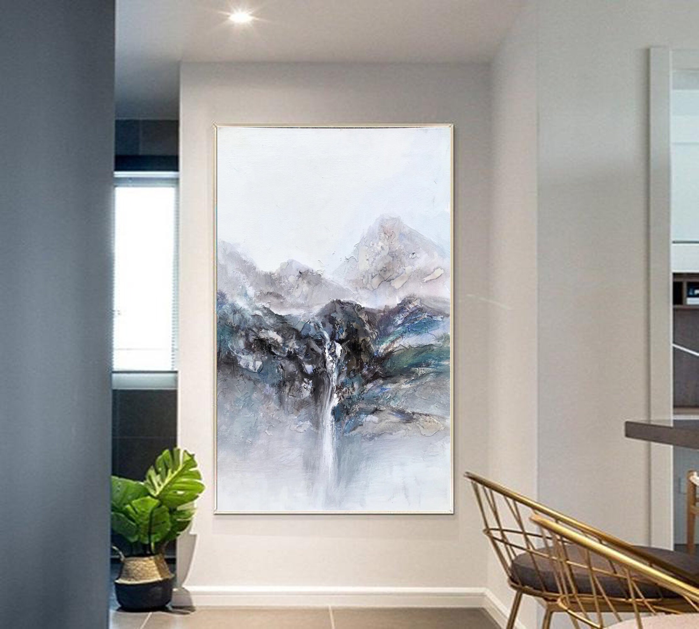 Oversized Canvas Wall Art Framed Wall Art Abstract Painting | Etsy