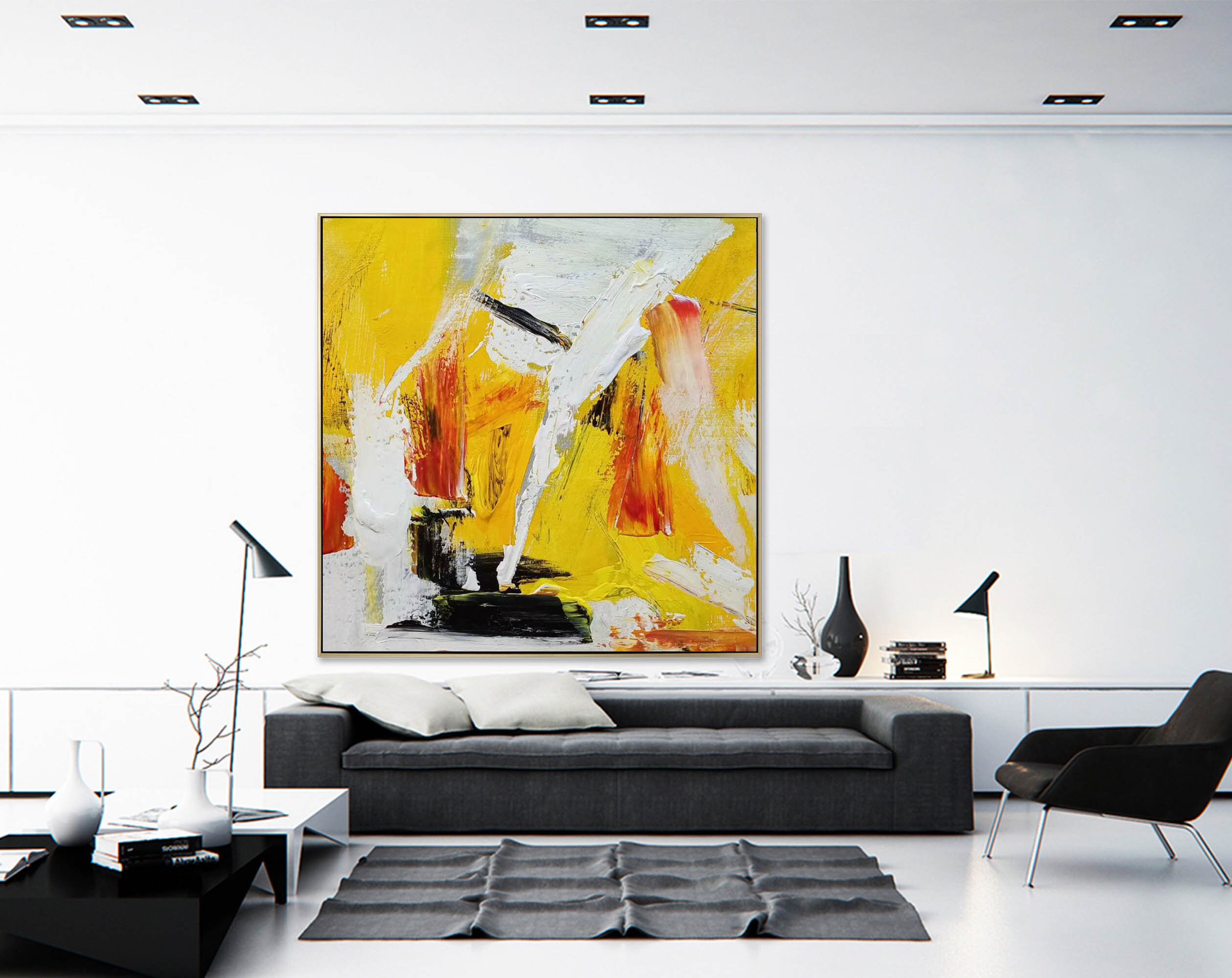 Abstract Painting Original Large Modern Abstract Canvas Art | Etsy