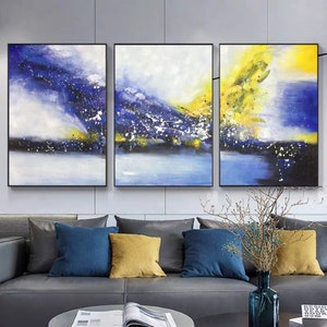 Large Abstract Canvas Art, Extra Large Wall Art Canvas, Modern Abstract ...
