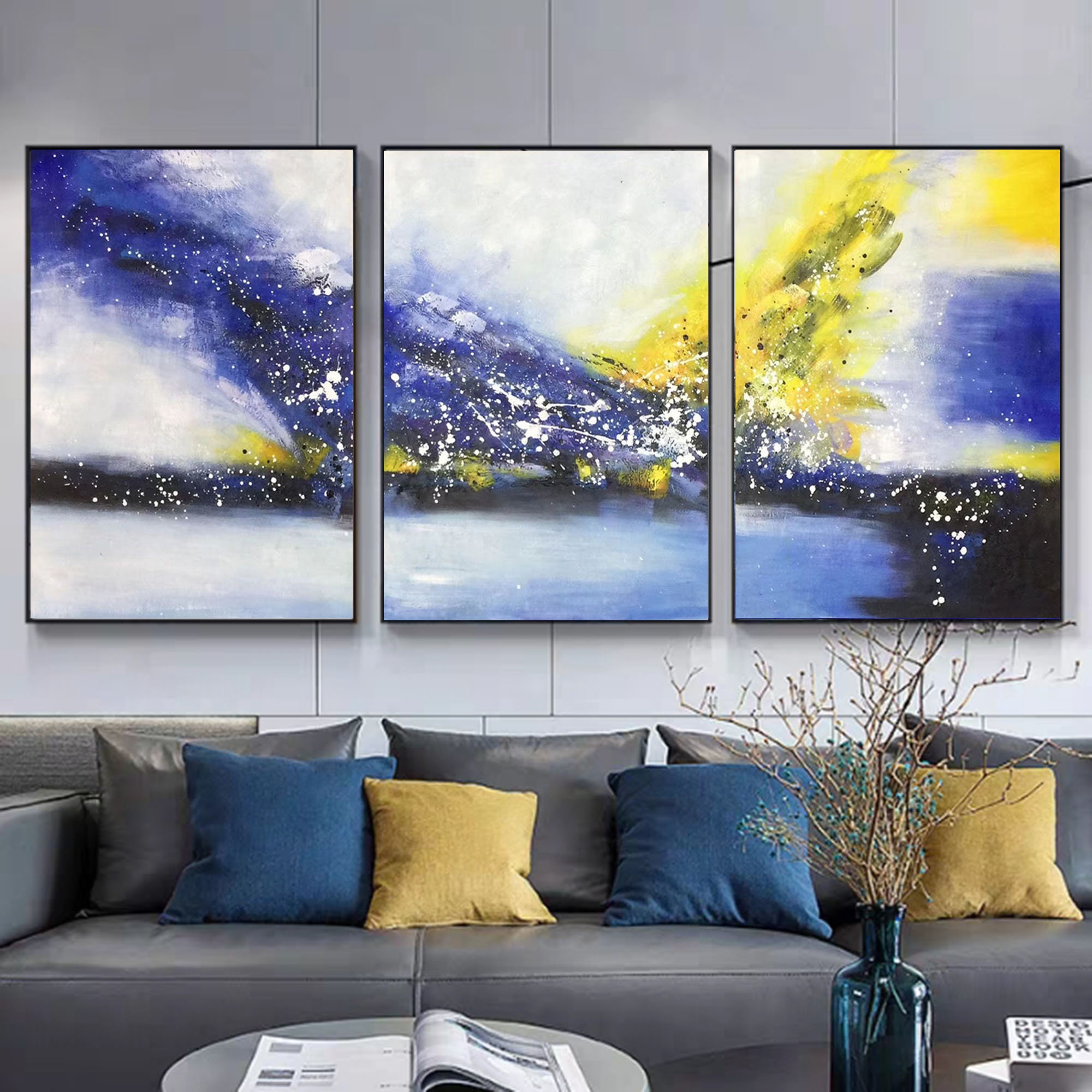 Large Abstract Canvas Art Extra Large Wall Art Canvas Modern - Etsy