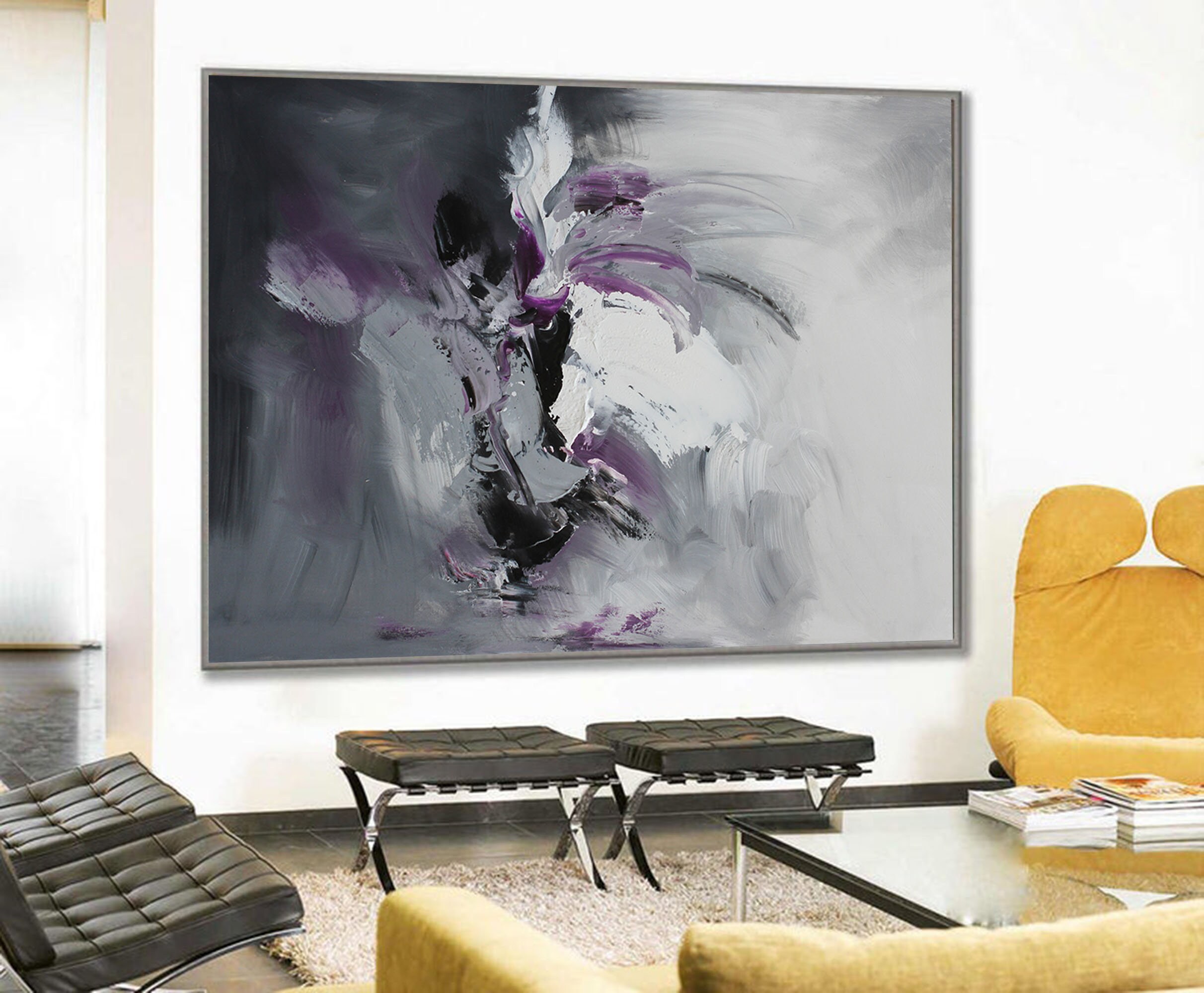 Large Original Abstract Painting Large Canvas Wall Art | Etsy