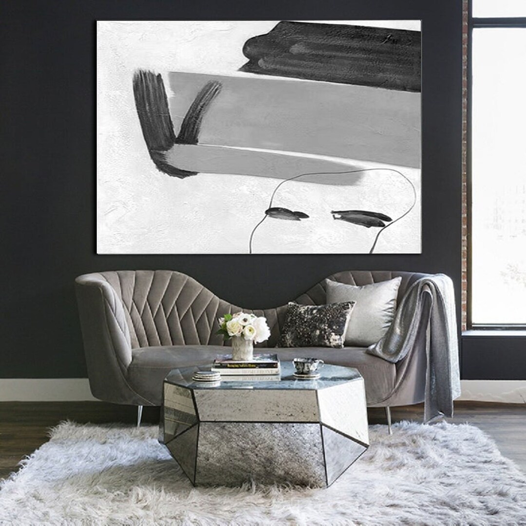 Oversized Wall Art Abstract Painting, Huge Modern Canvas Painting Large ...