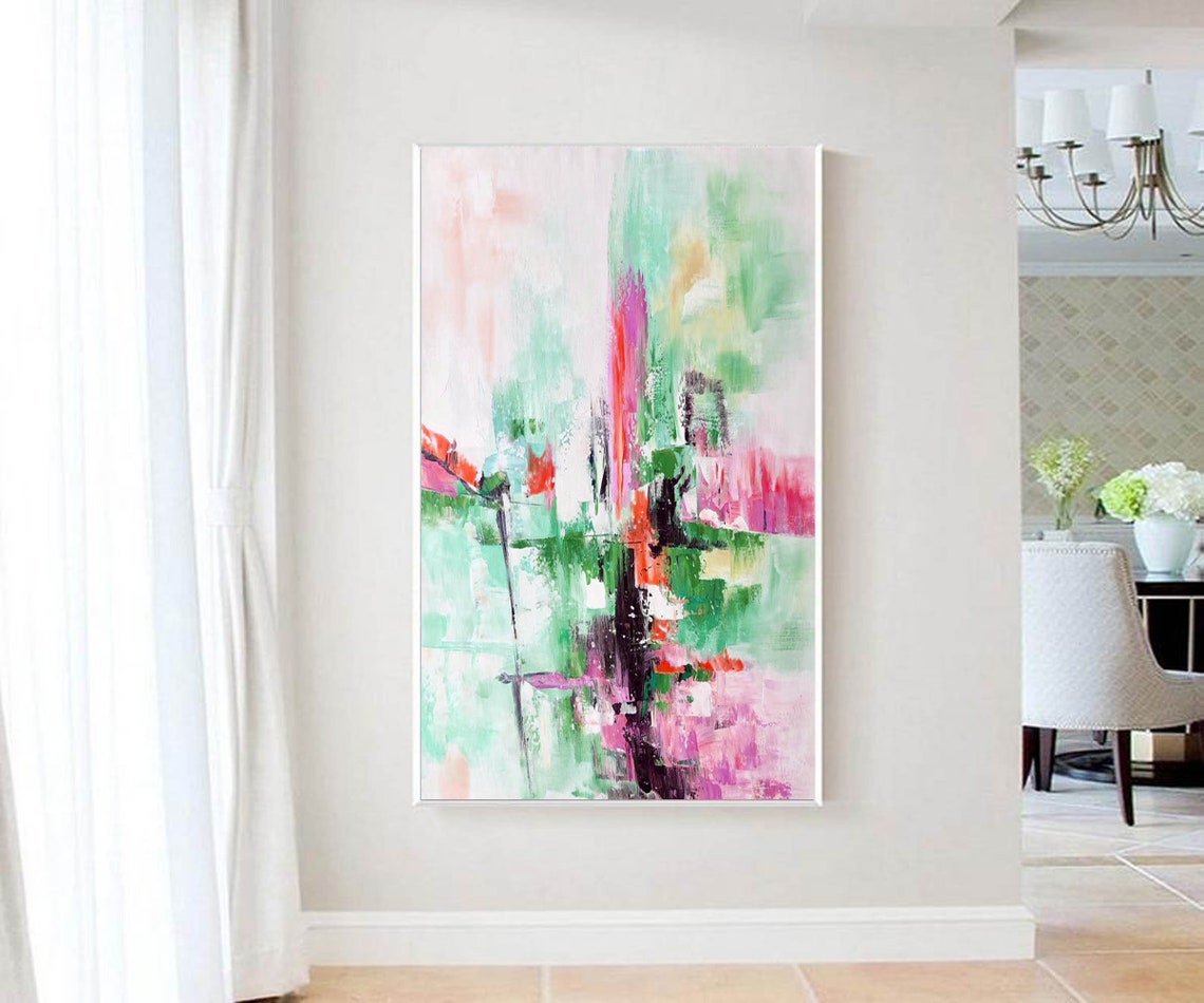 Large Abstract Painting Large Canvas Wall Art Modern - Etsy