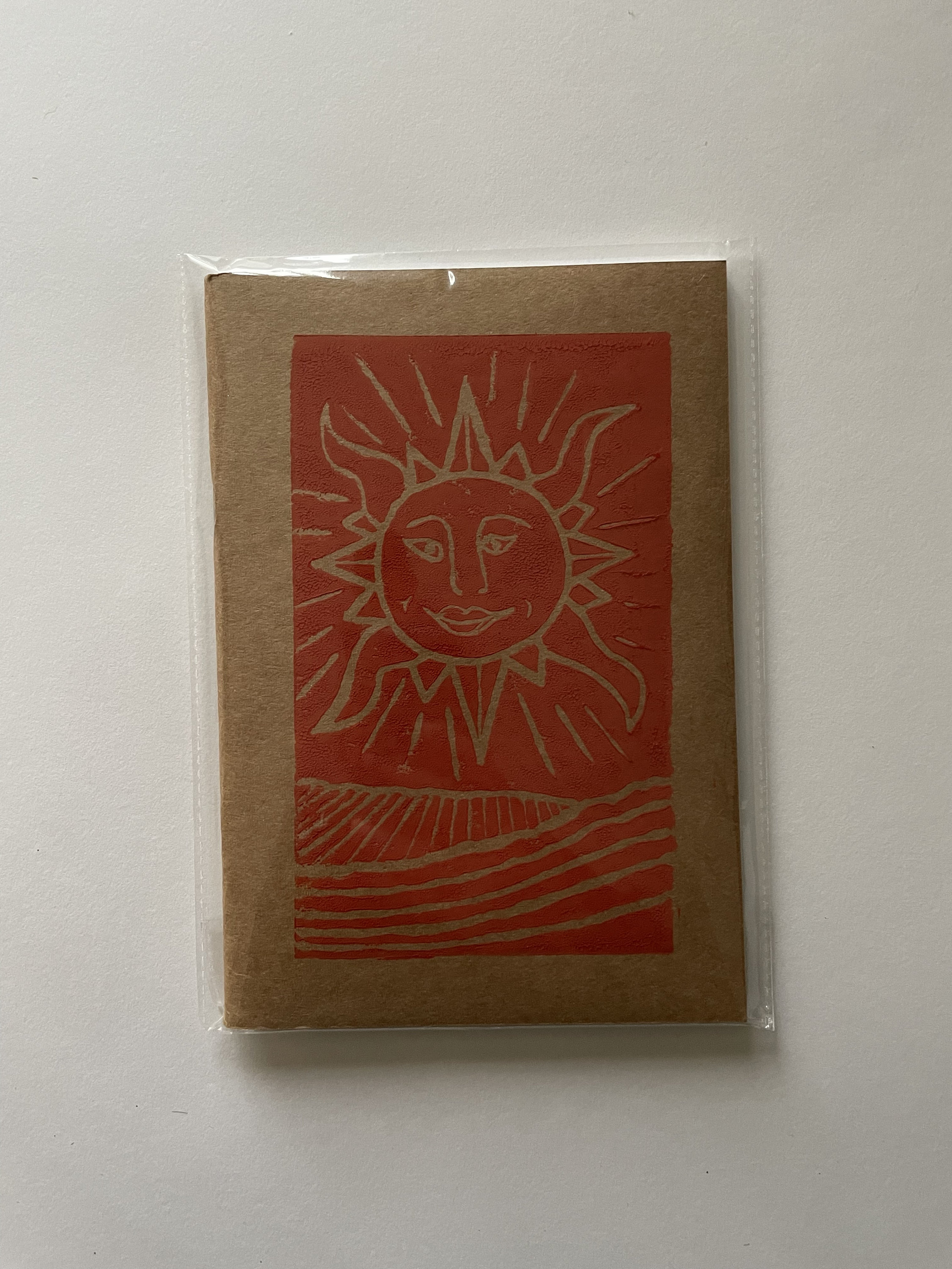 Sun and Moon Astronomy Zodiac Plain Notebook Handprinted A5 Journal ...