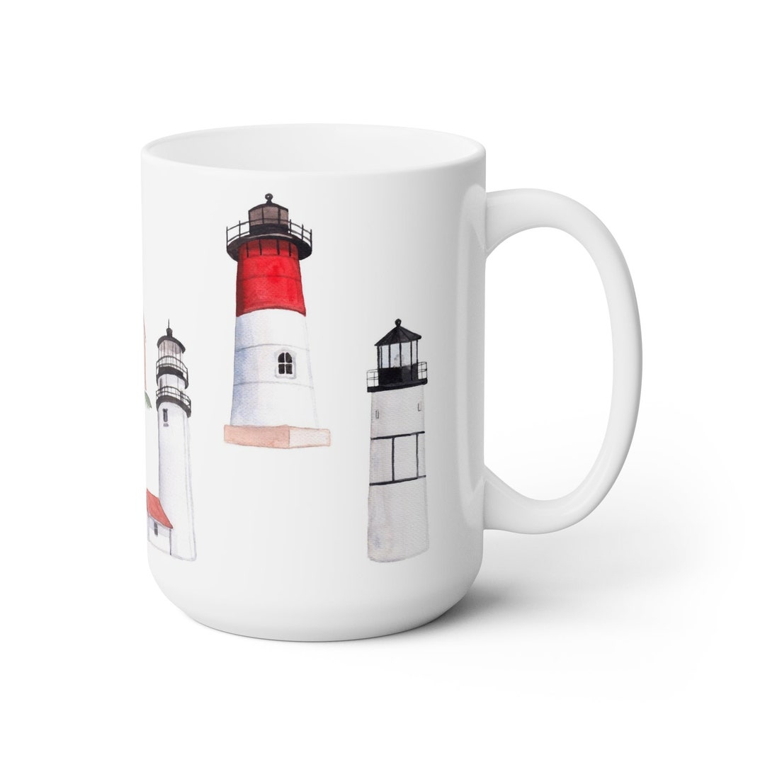 Cape Cod Lighthouses Ceramic Mug - Etsy