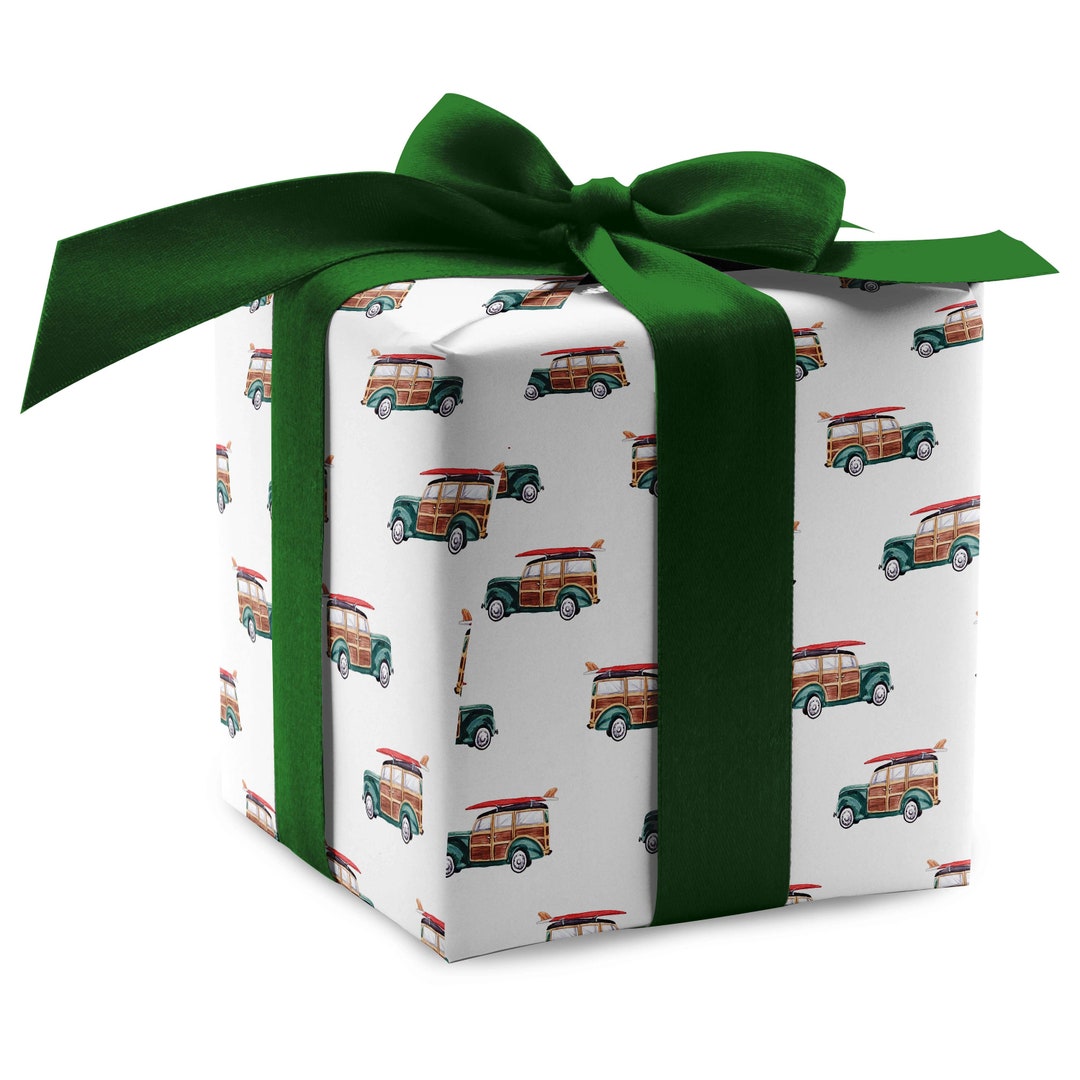 Higgins Beach Surf Woody Luxury Gift Wrap - Etsy