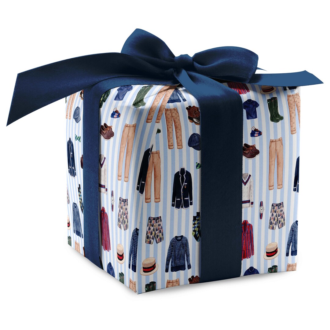 Harvard Yard Men's Luxury Gift Wrap - Available in 3 Colors - Etsy