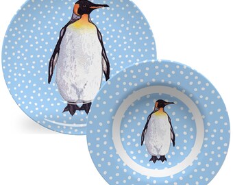 Penguin Plate | Etsy