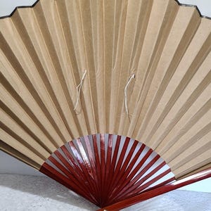 Large Asian Hand Painted Wall Fan Birds Gold - Etsy
