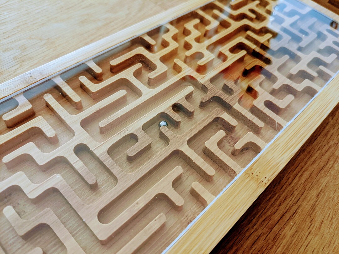 Wooden Labyrinth Maze Game: Kids Intelligence Development - Etsy UK