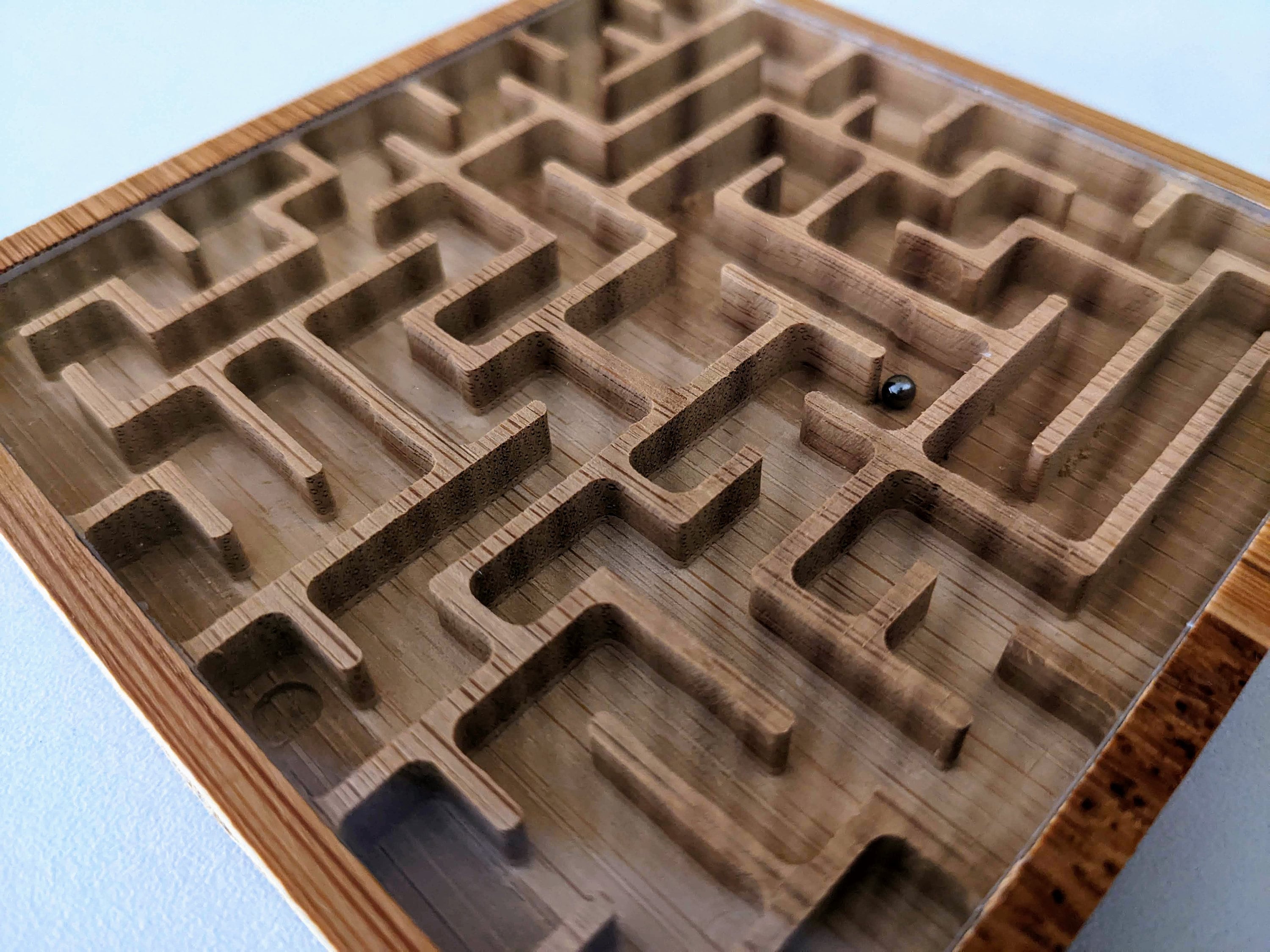 Wooden Square and Circular Labyrinth Game | Wooden Ball Game Maze ...