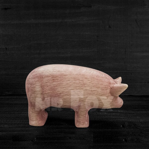 Wooden Pigs - Etsy