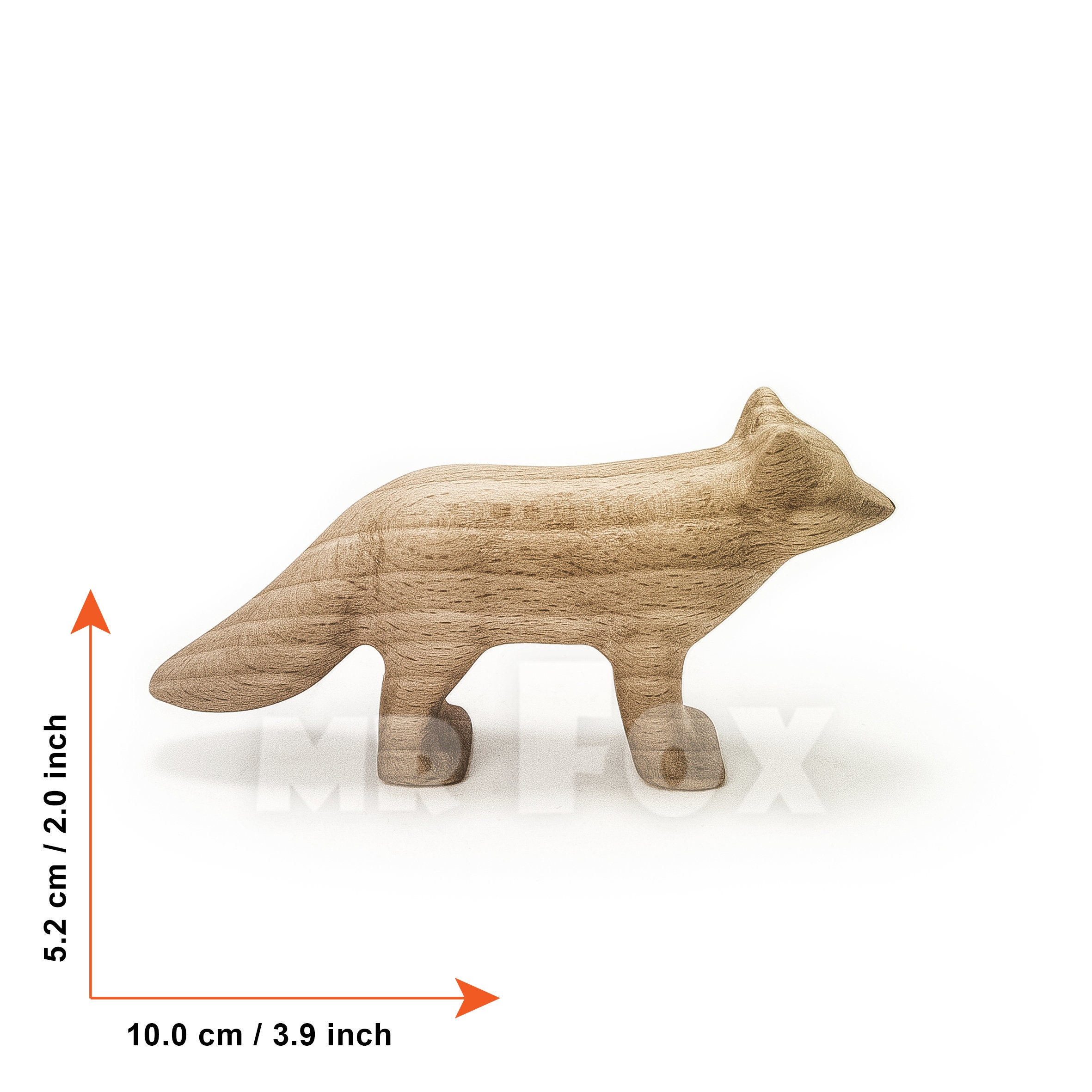 Wooden Toy Polar Fox - Wooden Arctic Fox - White Fox - Wooden Fox ...