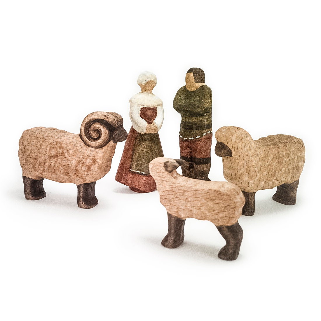 Wooden Toy Lamb Wooden Lamb Figurine - Etsy
