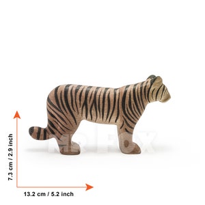 Wooden Tiger Figurine - Wooden Tiger Toy - Chinese Zodiac Tiger ...