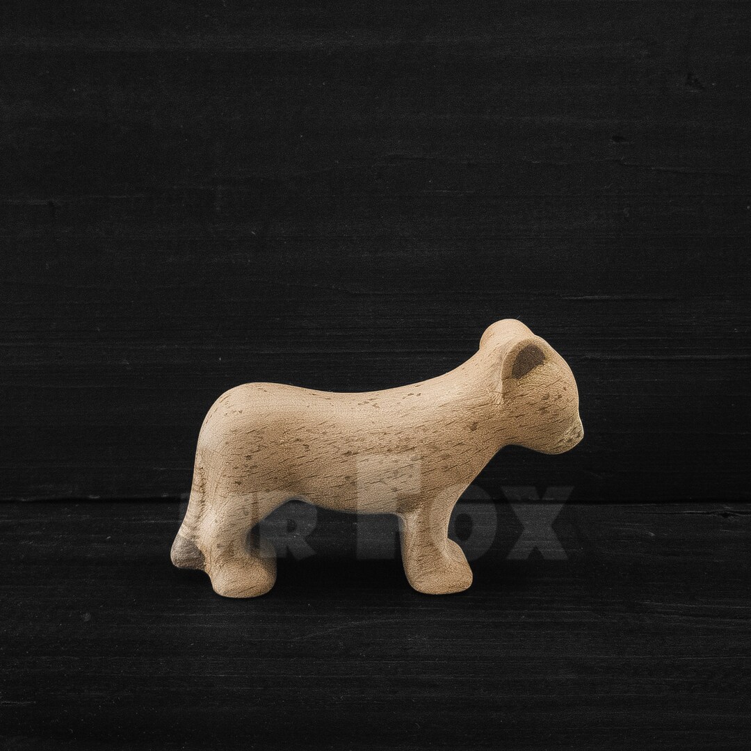 Wooden Toy Lion Cub - Wooden Lion - African Animal Toy - Wooden Safari ...