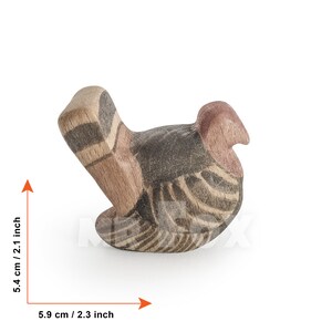 Wooden Turkey Toy- Wooden Turkey Figurine - Wooden Farm Animals ...