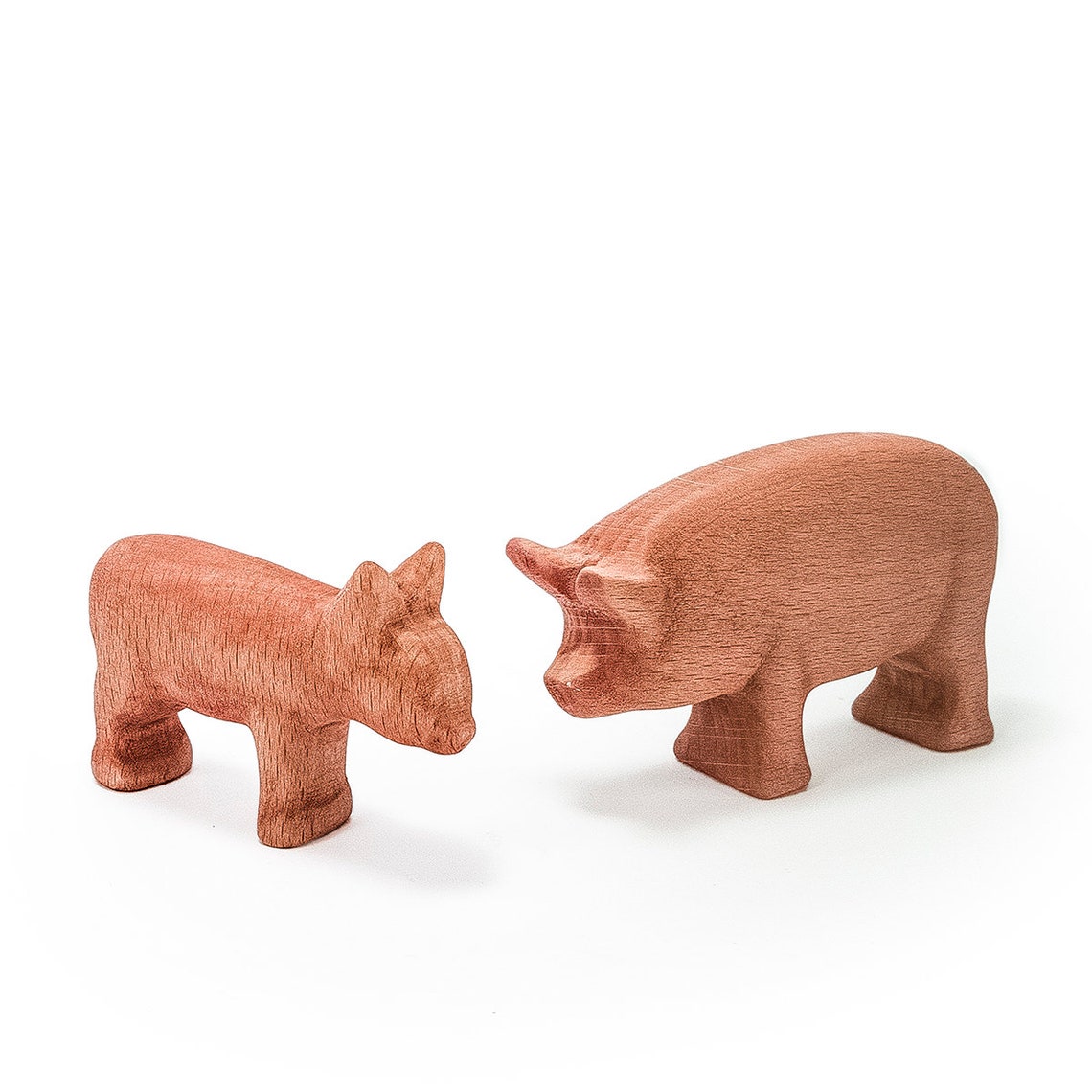 Wooden Toy Piglet Wooden Piglet Figurine - Etsy