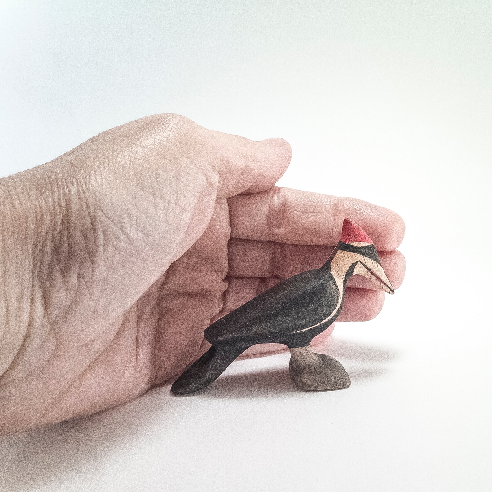 Wooden Pileated Woodpecker Wooden Woodpecker Figurine - Etsy