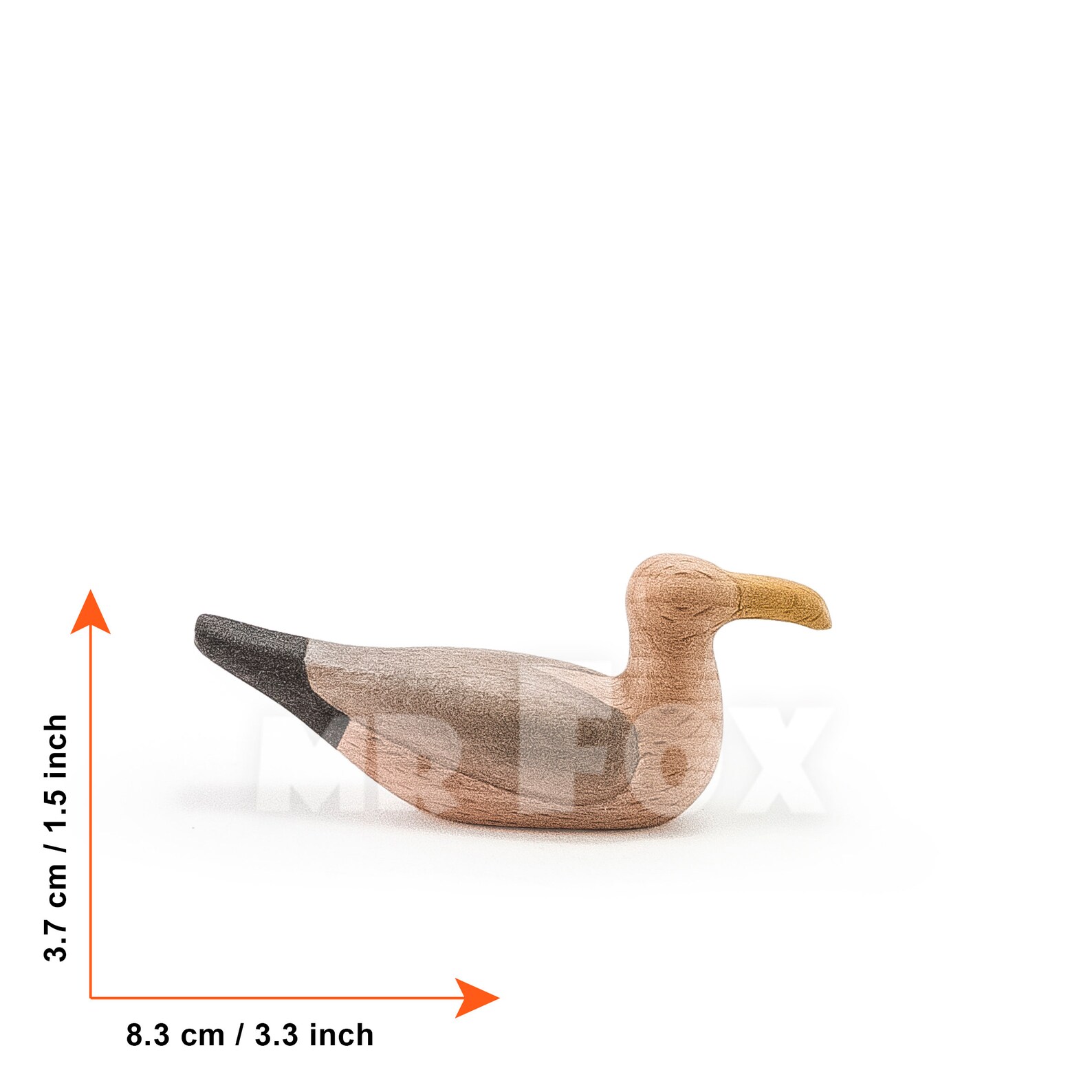 Wooden Swimming Gull Figurine - Wooden Seagull Toy - Waldorf Wooden Toy ...