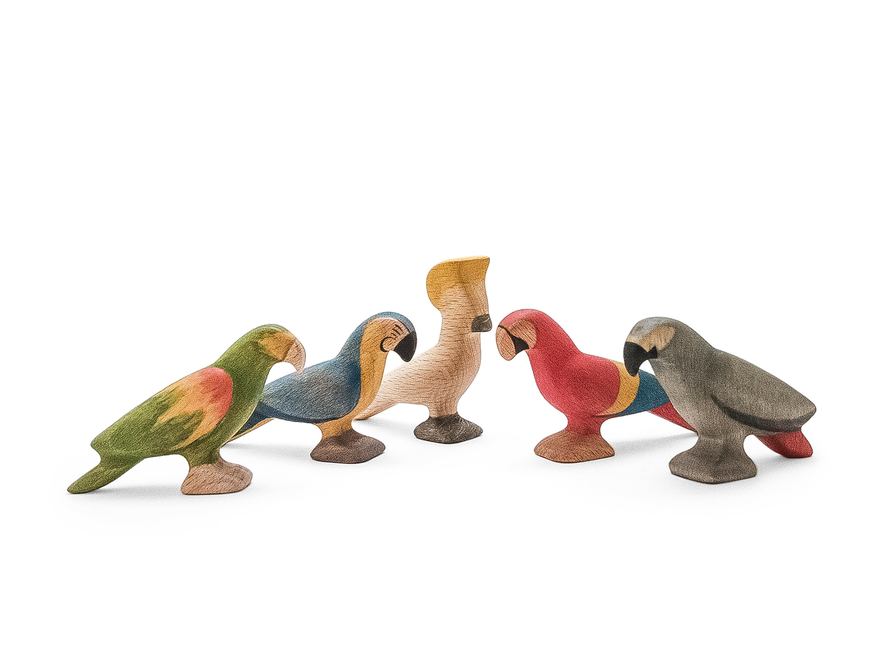Wooden Toy Scarlet Macaw Wooden Macaw Toy Wooden Parrot - Etsy