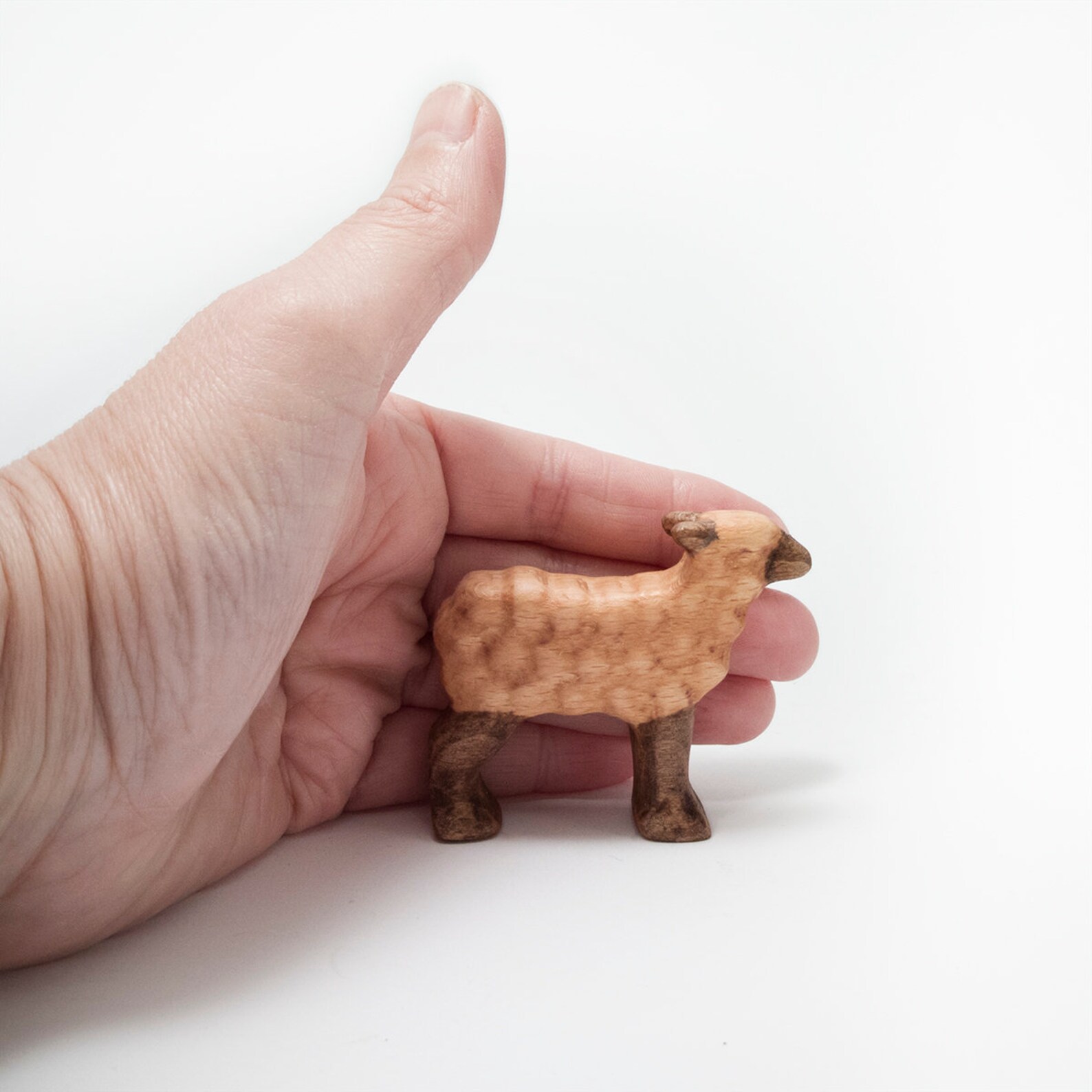 Wooden Toy Lamb Wooden Lamb Figurine - Etsy