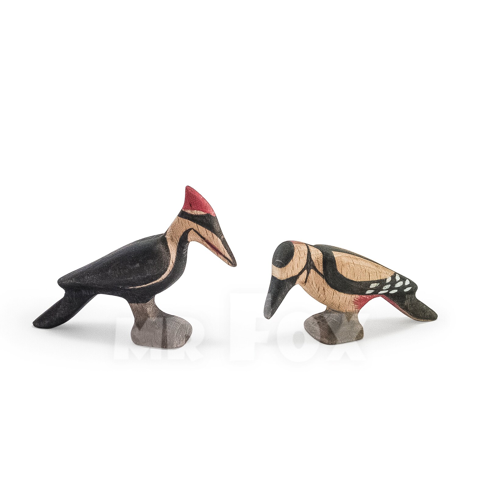 Wooden Pileated Woodpecker Ornament - Wooden Woodpecker Figurine ...