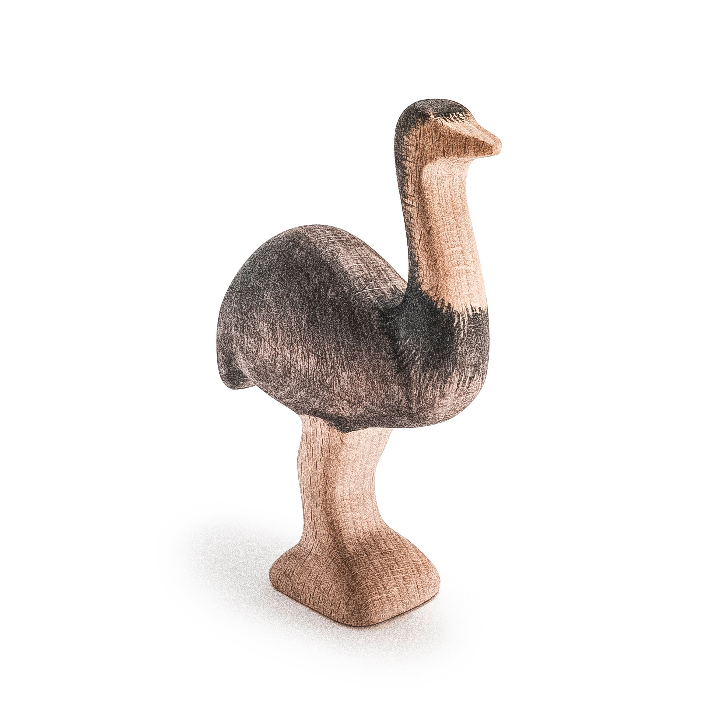 Wooden Toy Emu Wooden Emu Figurine Wooden Bird Figurine - Etsy