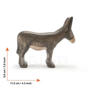 Wooden Donkey Toy - Wooden Donkey Figurine - Wooden Farm Animals ...