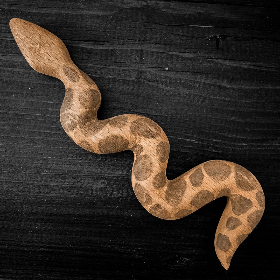 Wooden Toy African Sand Boa Wooden Snake Reptile Toy - Etsy