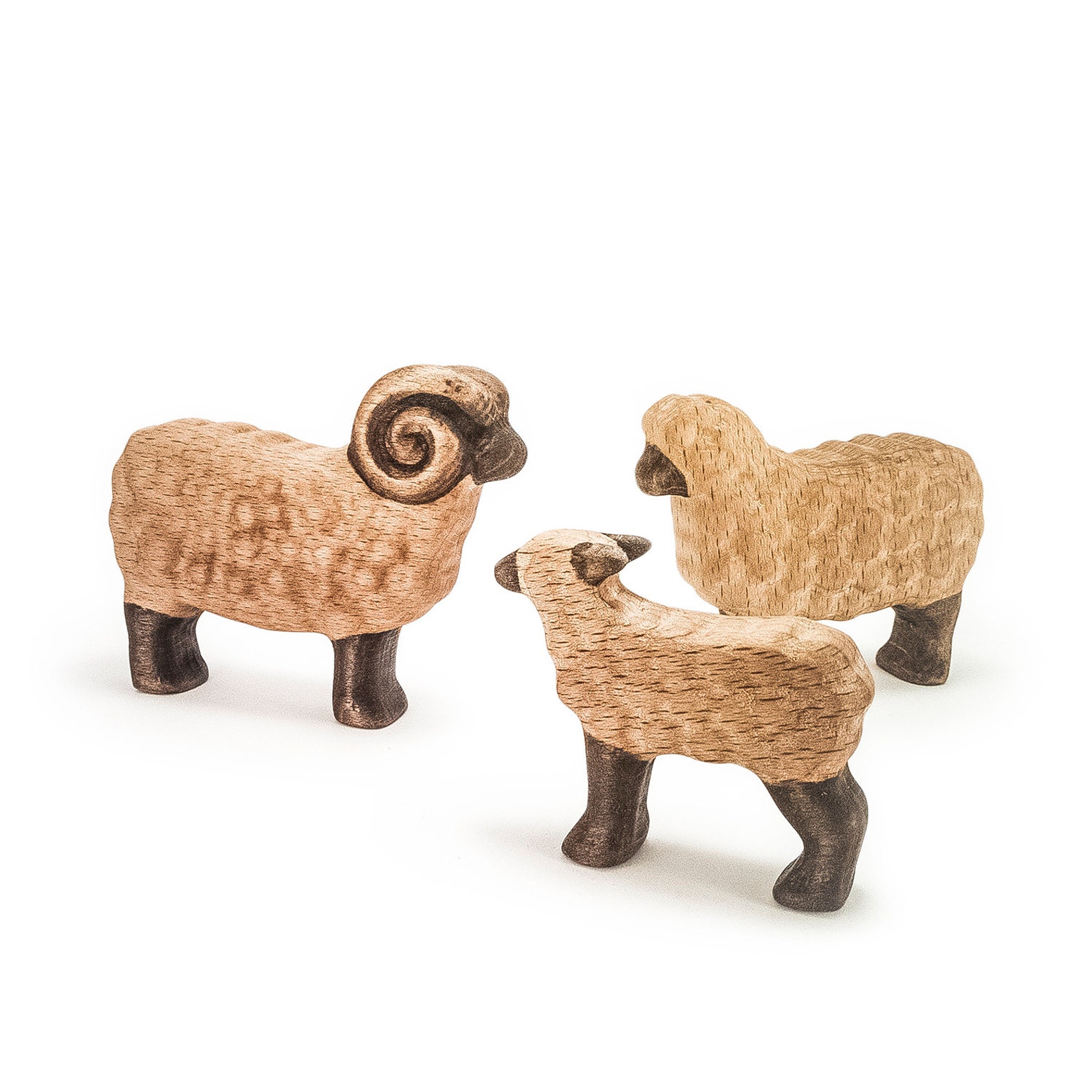 Wooden Toy Lamb Wooden Lamb Figurine - Etsy