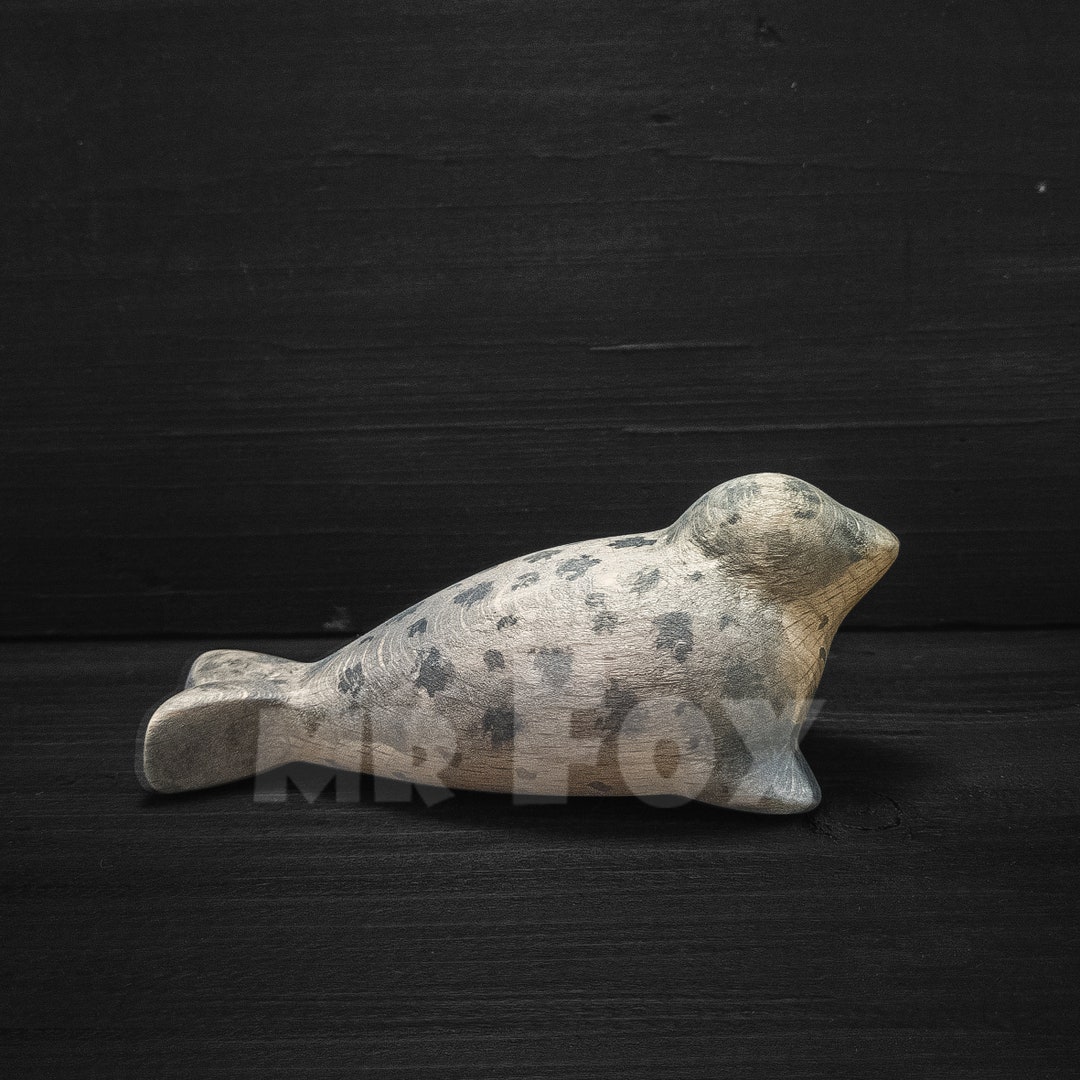 Wooden Toy Seal - Wooden Seal - Wooden Polar Animal - Wooden Arctic ...