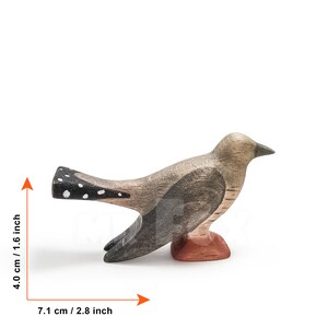Wooden Toy Cuckoo - Wooden Cuckoo Figurine - Wooden Bird Figurine ...