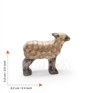 Wooden Toy Lamb - Wooden Lamb Figurine - Etsy