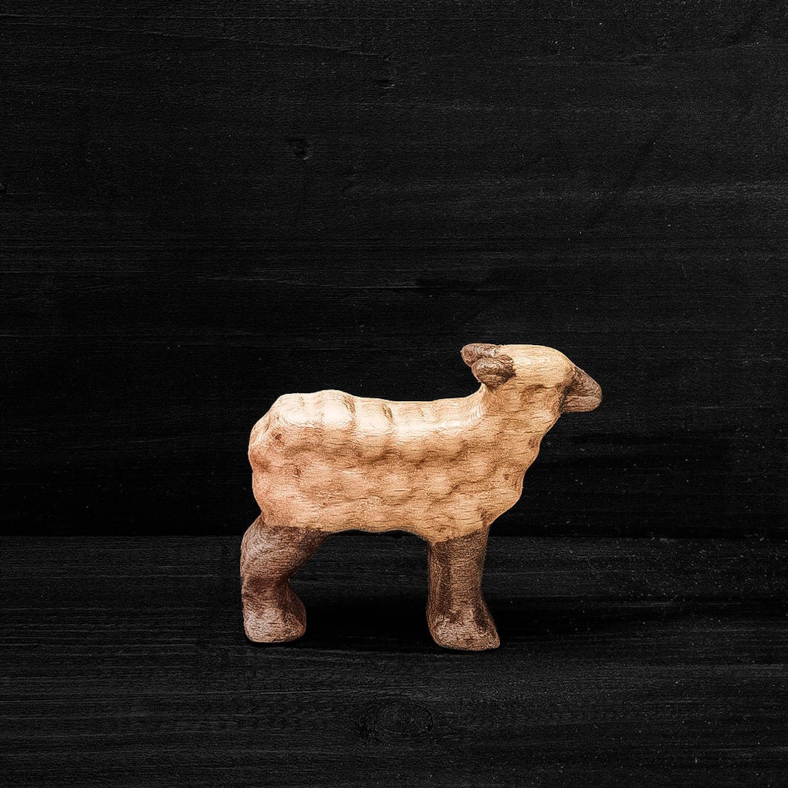 Wooden Toy Lamb Wooden Lamb Figurine - Etsy