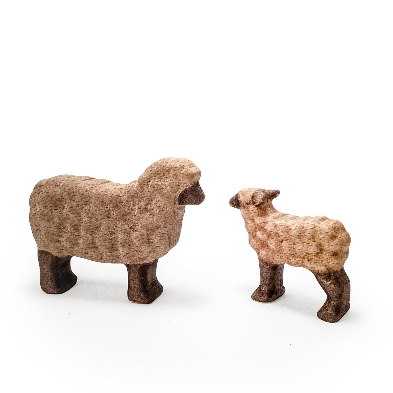 Wooden Toy Lamb Wooden Lamb Figurine - Etsy