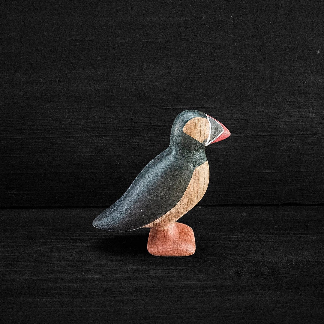 Wooden Toy Puffin Wooden Puffin Toy Wooden Puffin Figurine - Etsy