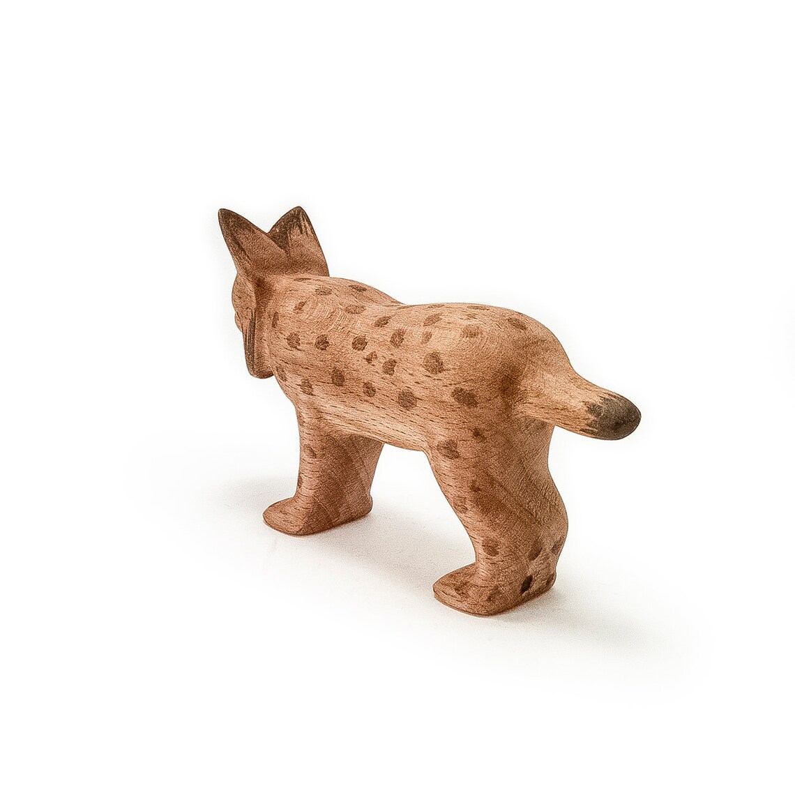 Wooden Toy Lynx Wooden Lynx Figurine Wooden Bobcat Toy | Etsy