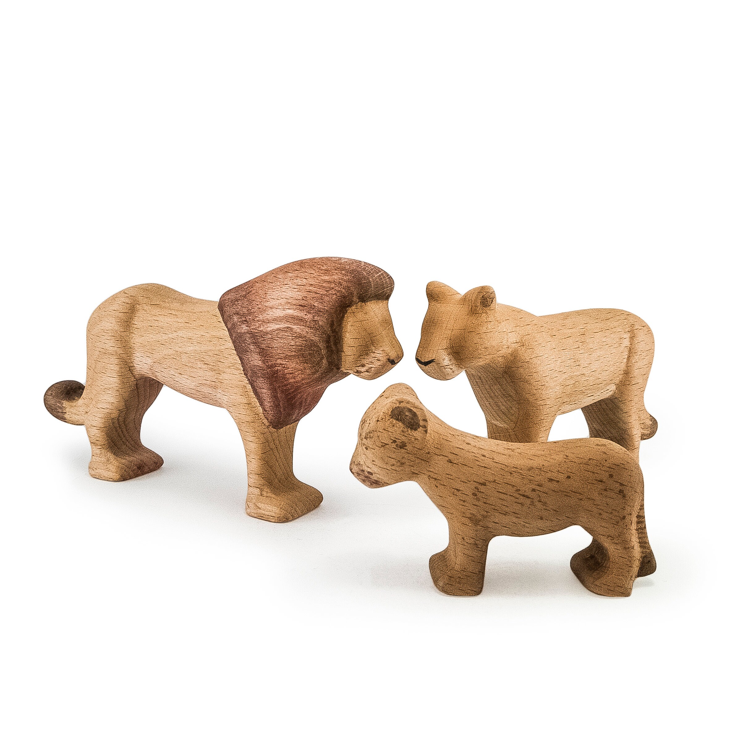 Wooden Toy Lion Cub Wooden Lion African Animal Toy - Etsy