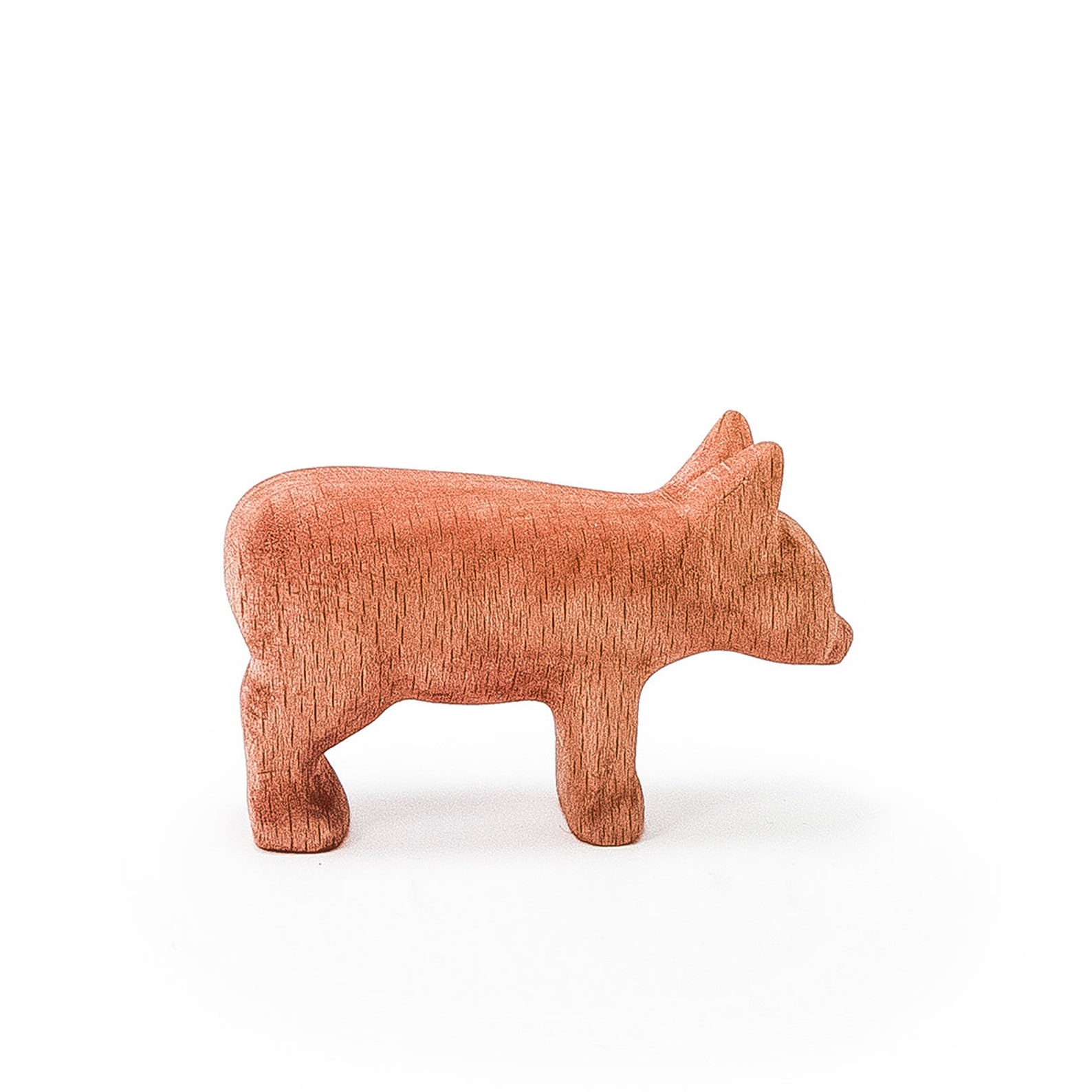 Wooden Toy Piglet Wooden Piglet Figurine - Etsy