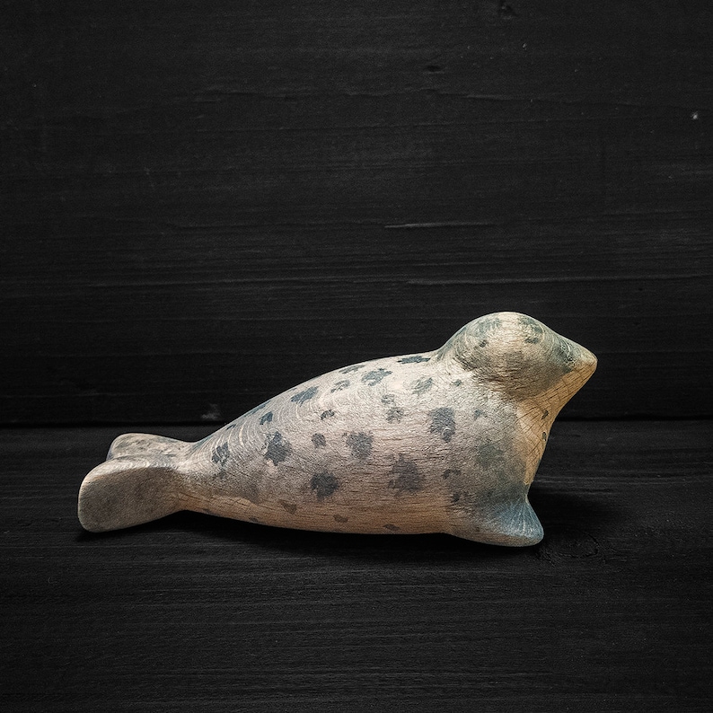 Wooden Toy Seal Wooden Seal Wooden Polar Animal Wooden - Etsy