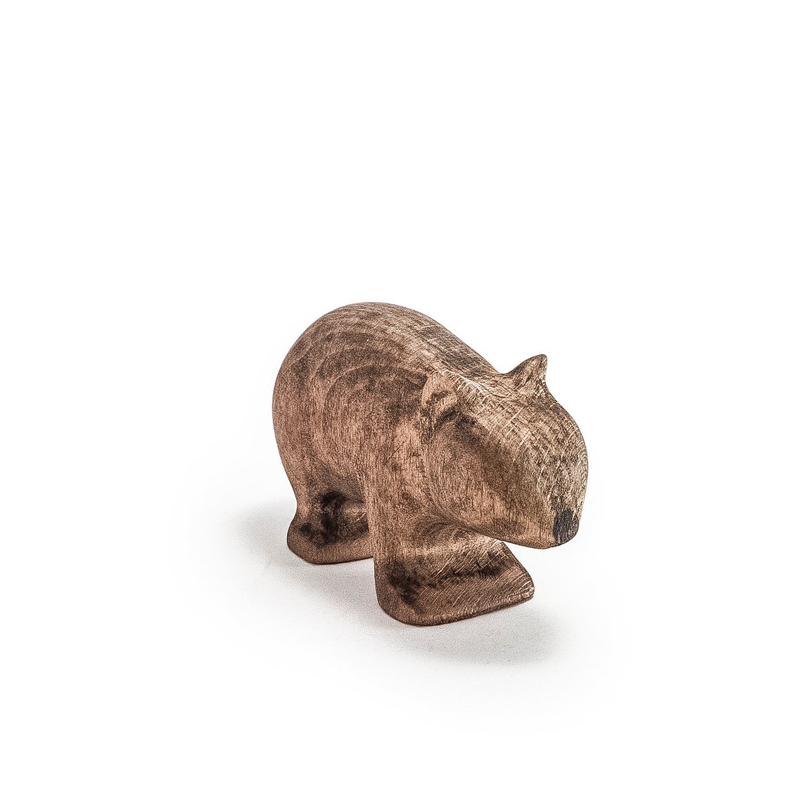 Wooden Toy Wombat Wooden Wombat Figurine Wooden Australian - Etsy